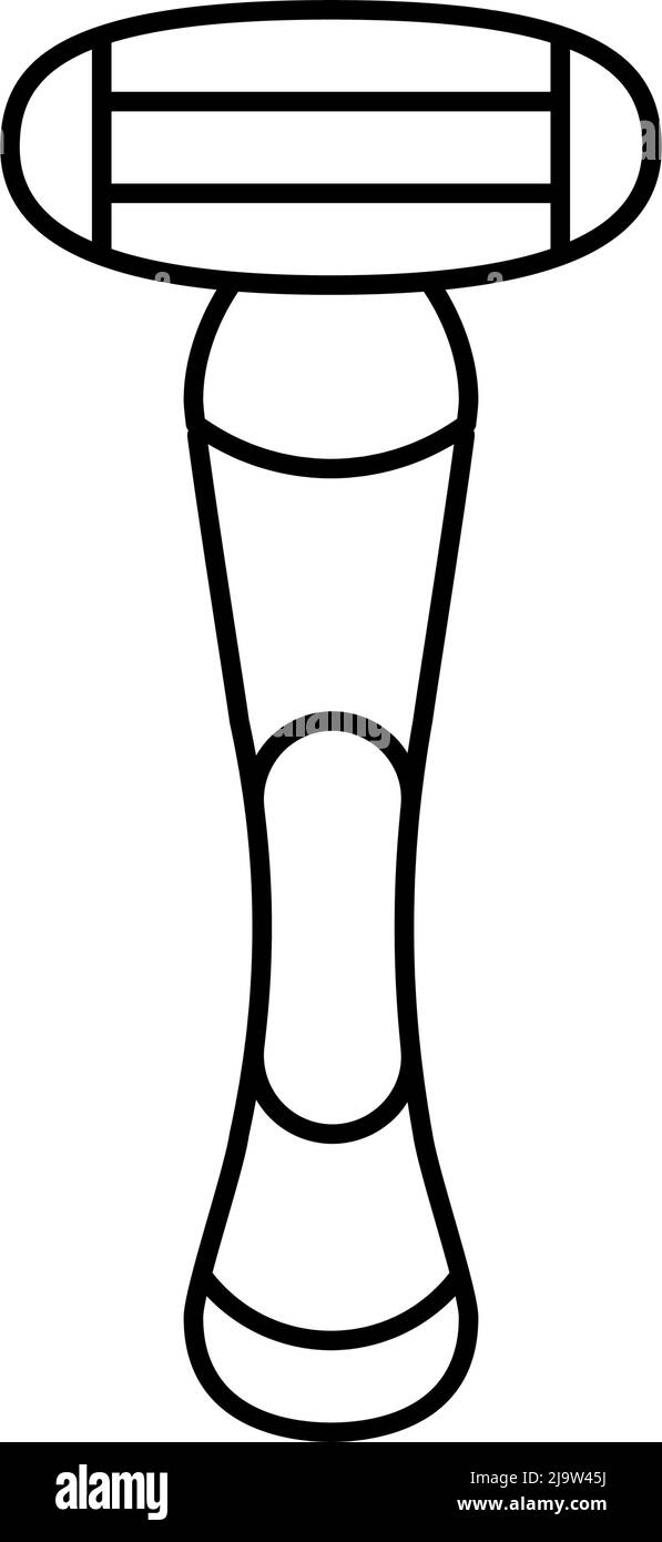 shave razor line icon vector illustration Stock Vector Image & Art - Alamy