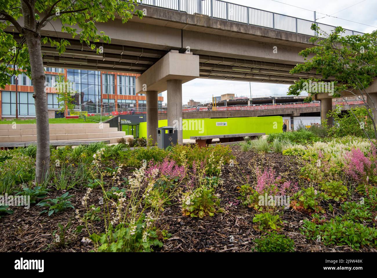 New green space and public realm between the College City Hub and Broad ...