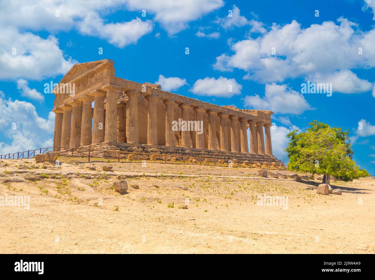 Agrigento (Sicilia, Italy) - The orange Agrigento city, beside the sea ...