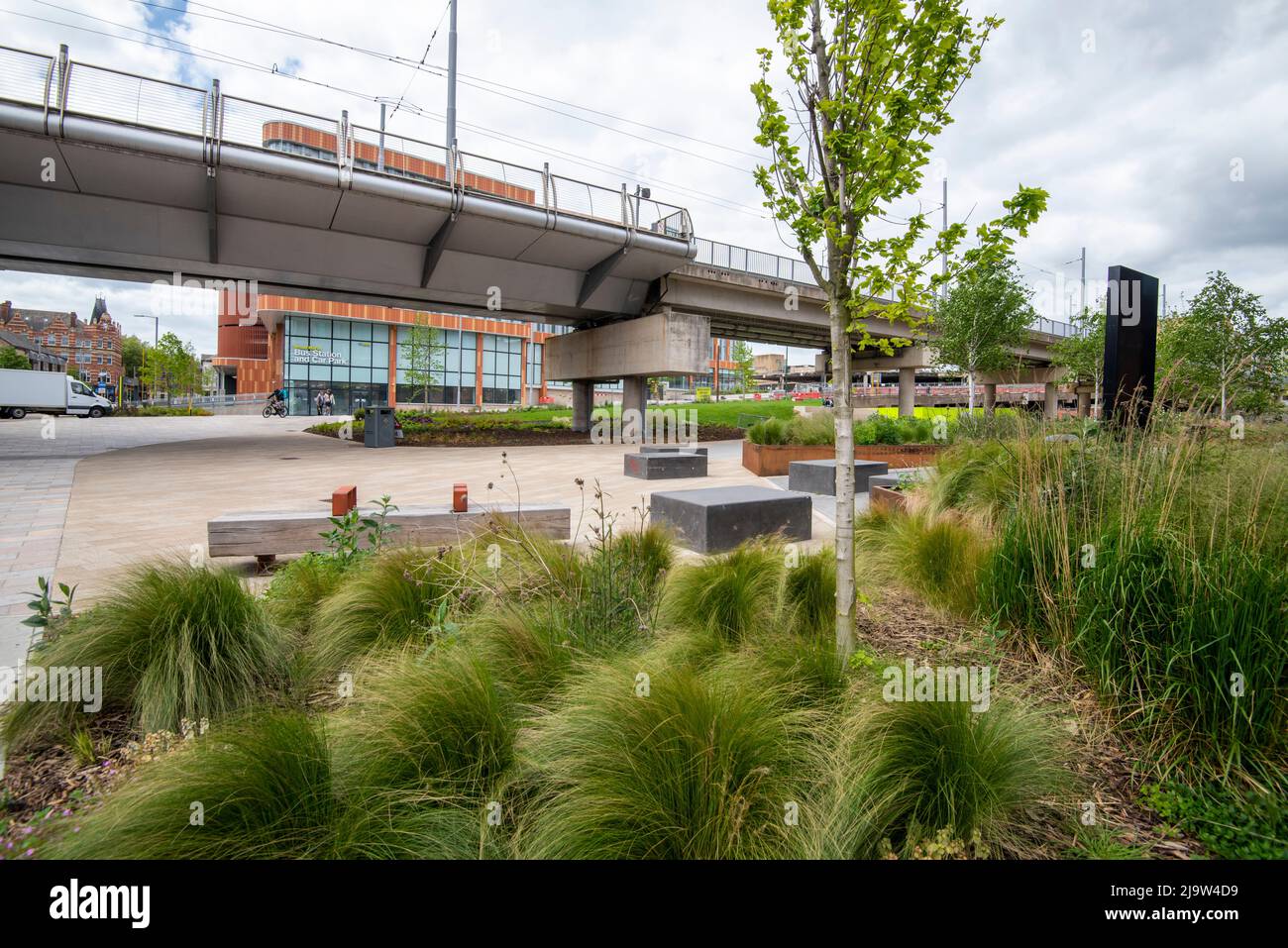 New green space and public realm between the College City Hub and Broad ...
