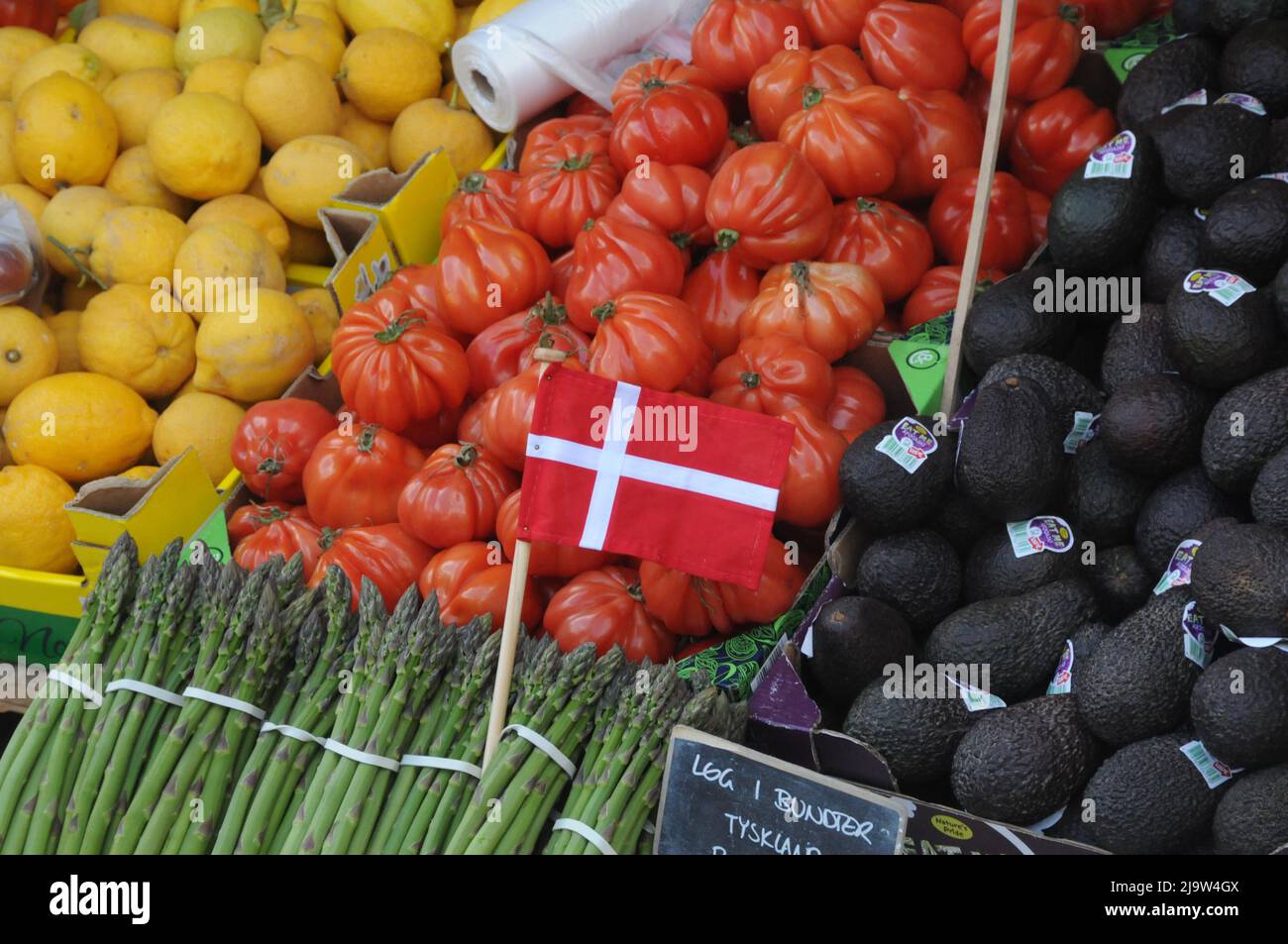 Copenhagen/Denmark/.25 May 2022/.Out door fruit and vegetables hopper ...