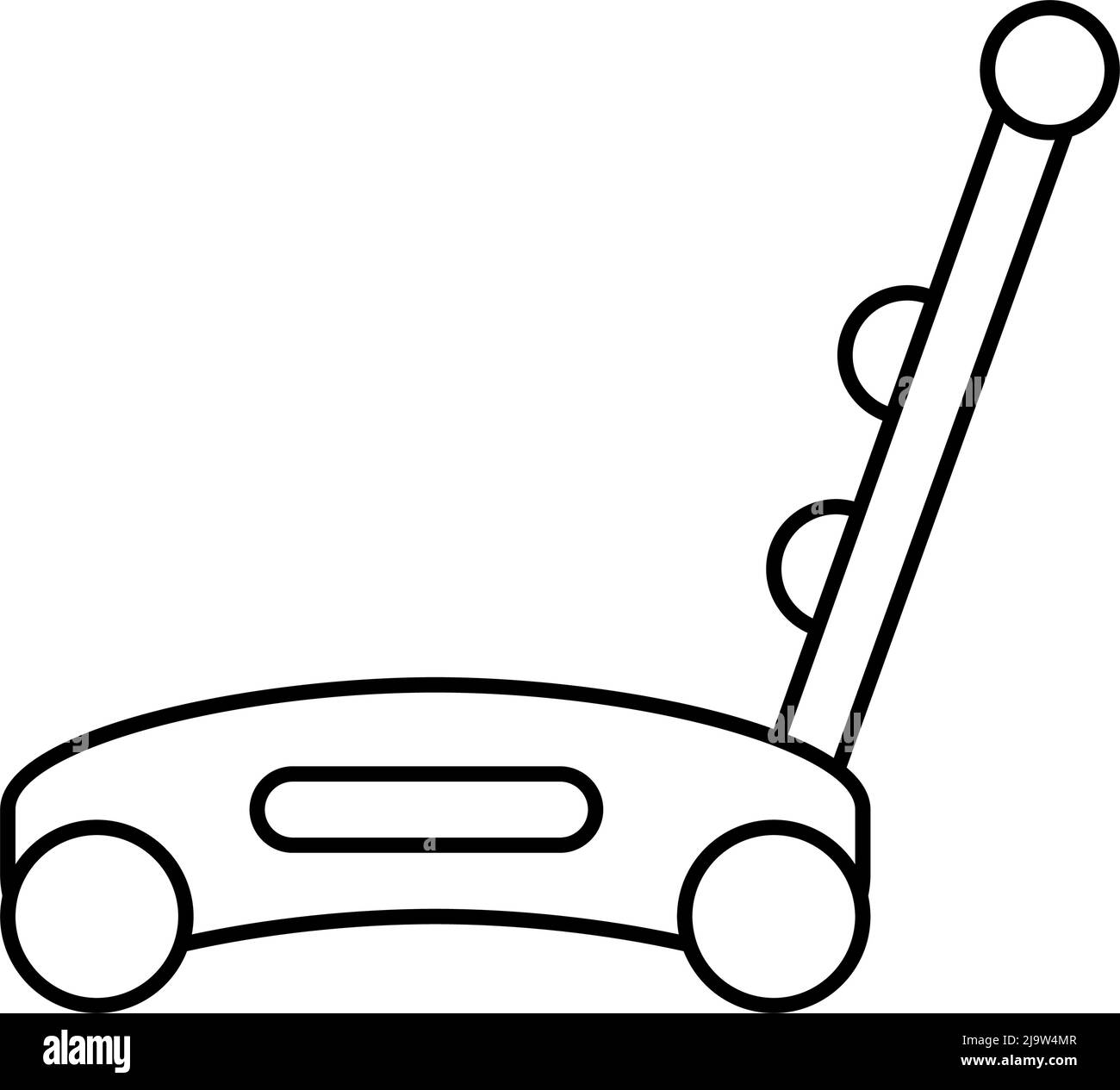 push toy line icon vector illustration Stock Vector Image & Art - Alamy
