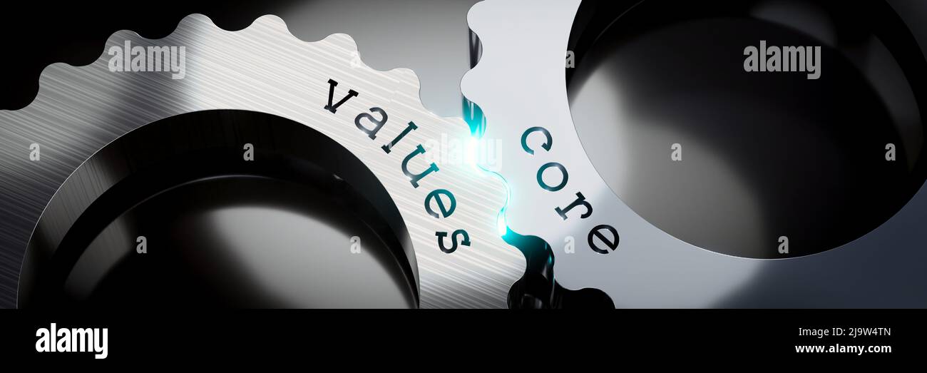 Core values banner word hi-res stock photography and images - Alamy