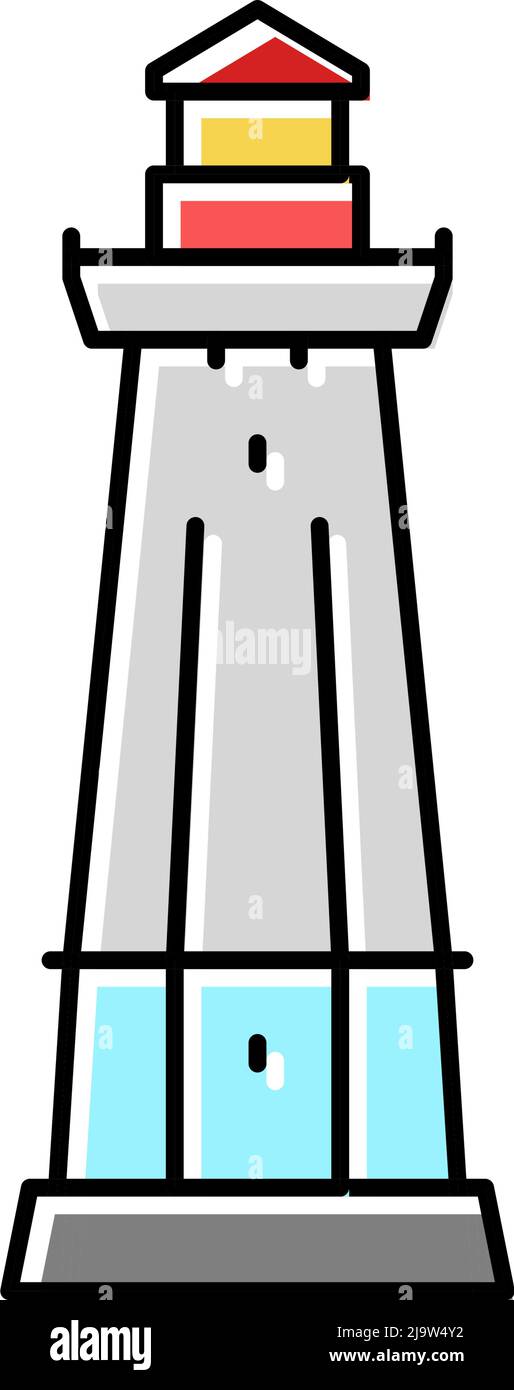 beacon emergency building color icon vector illustration Stock Vector ...