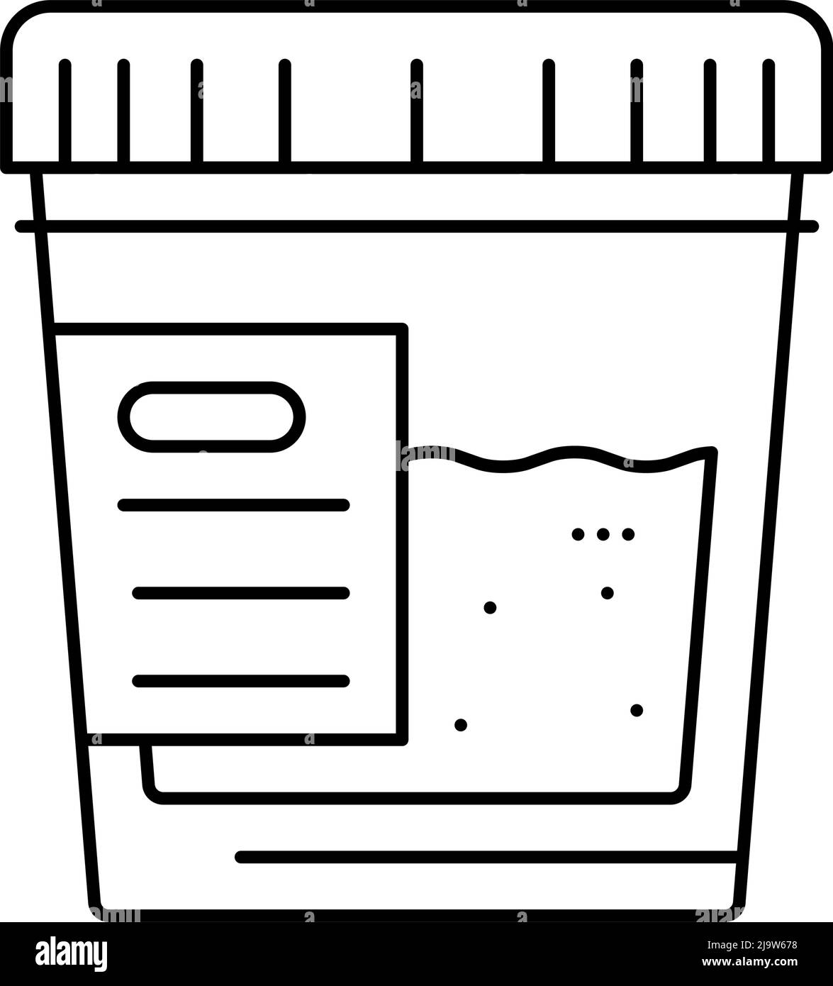 urine drug test line icon vector illustration Stock Vector Image & Art ...