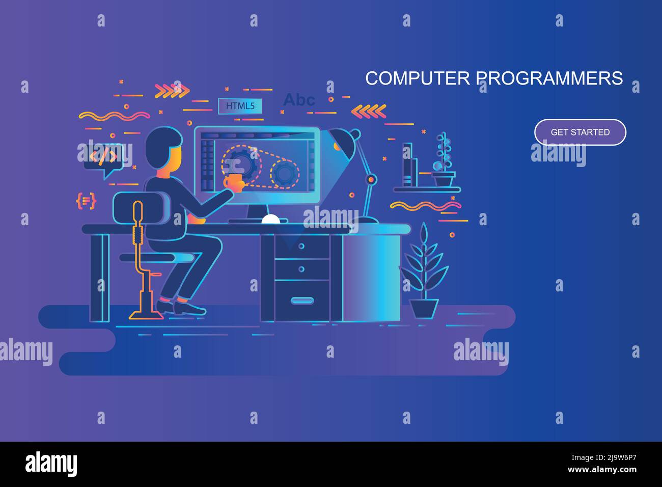 Developer keyboard Stock Vector Images - Alamy