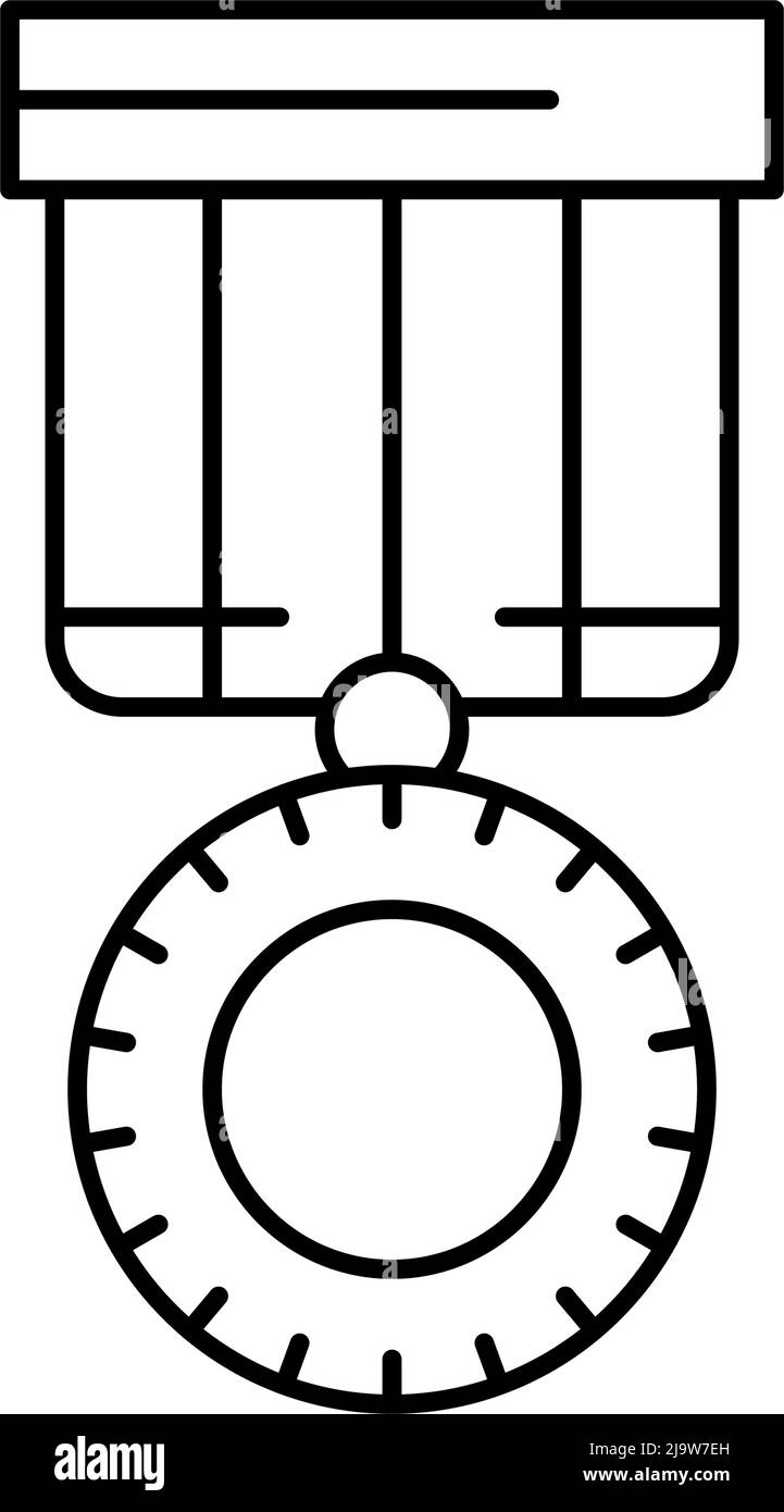 medallion award line icon vector illustration Stock Vector Image & Art ...