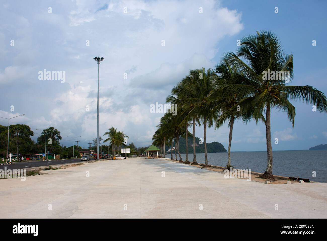 Exterior decoration design of patio viewpoint Pak Bara waterfront ...