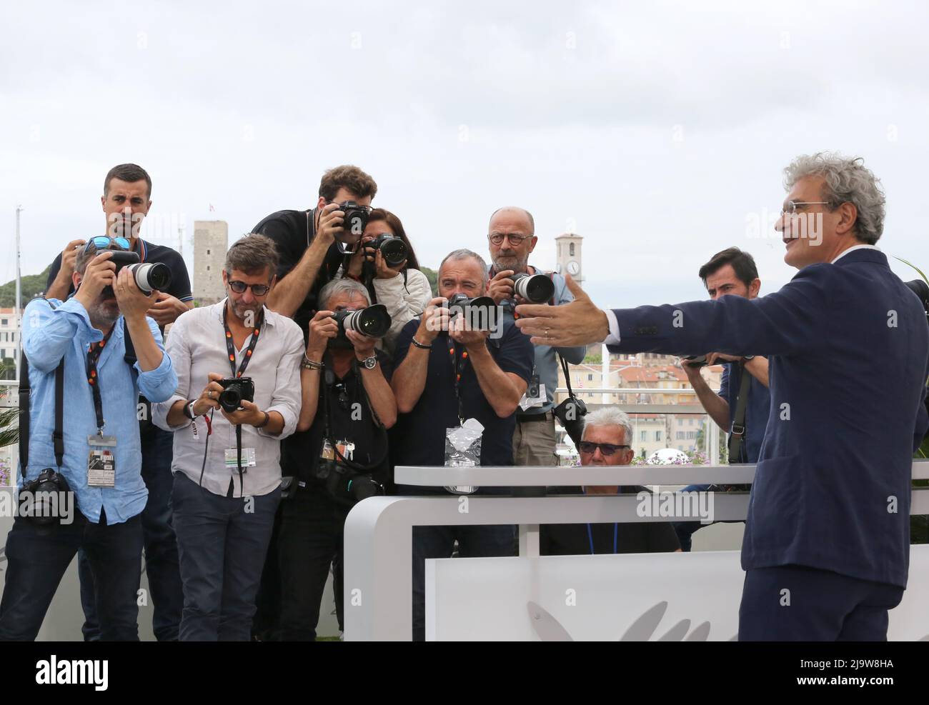 Cannes, France. 25th May, 2022. Director Mario Martone at the Nostalgia ...