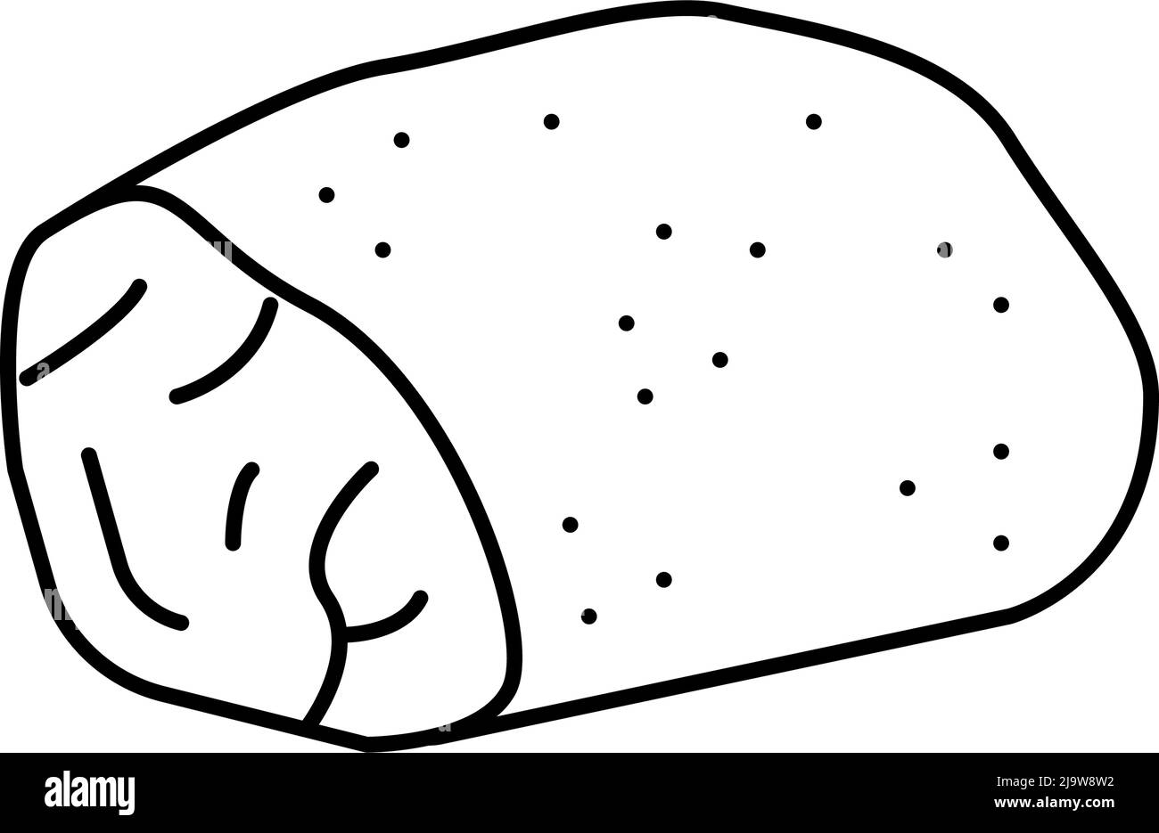 roast beef line icon vector illustration Stock Vector Image & Art - Alamy