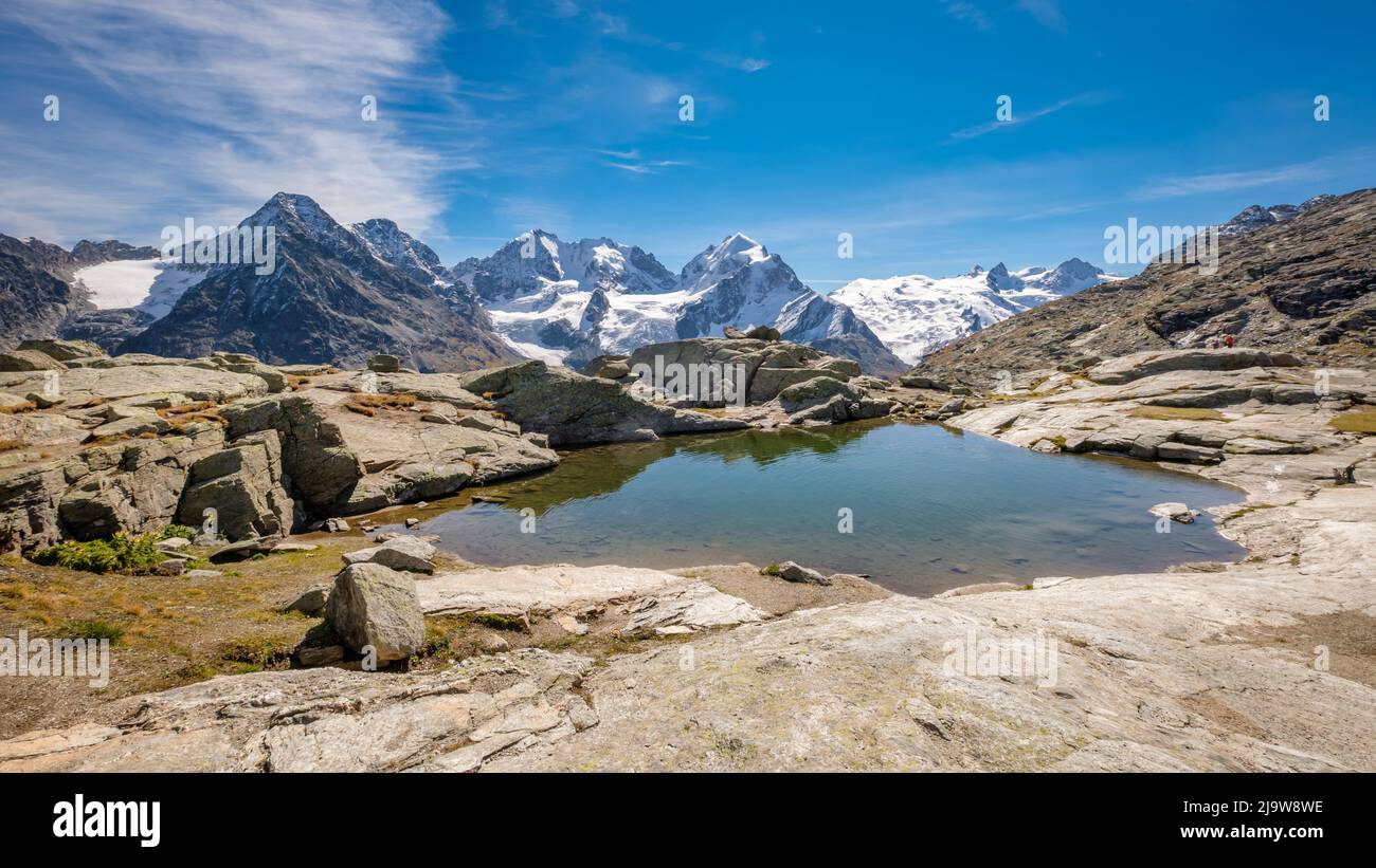 Fuorcla Surlej is a mountain pass in the Swiss Alp (connecting the ...