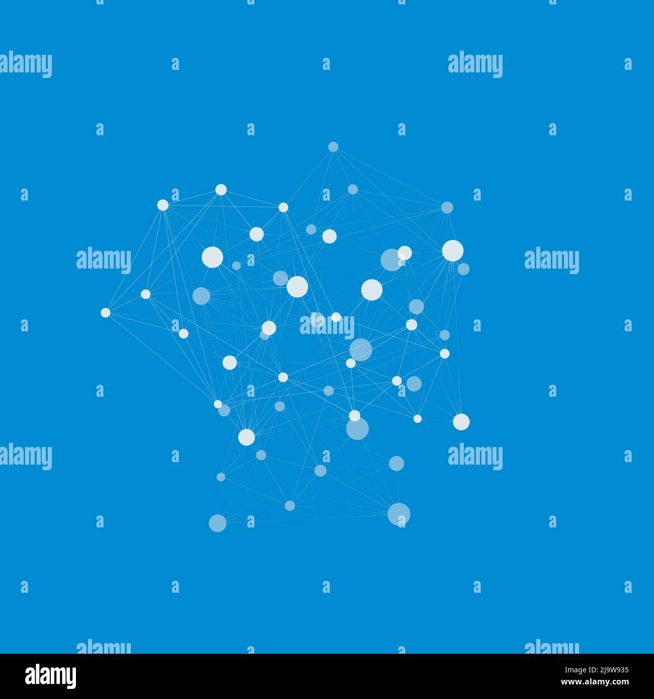 Molecule connection design. Vector abstract design with dots and lines ...