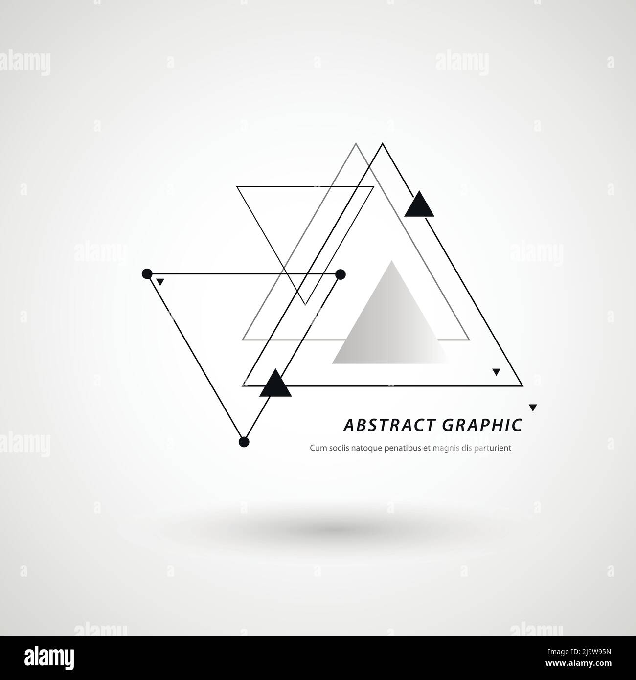 Digital technology triangle design. Vector creative concept ...