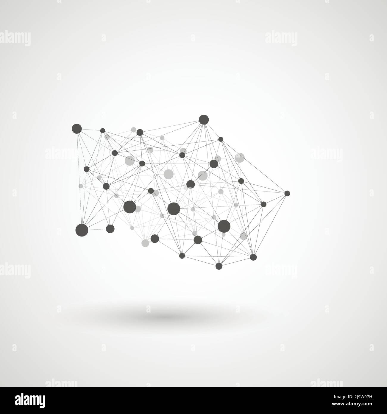 Medical Connection Molecule Science Abstract Vector Biology Molecular Atom Element Stock Vector