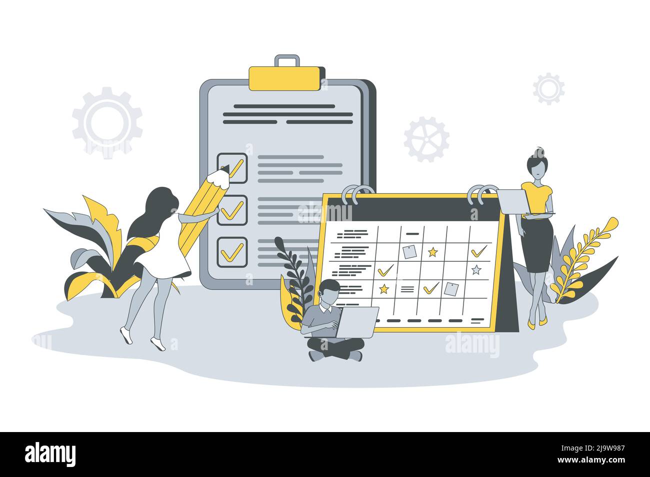 Completed tasks Stock Vector Images - Alamy