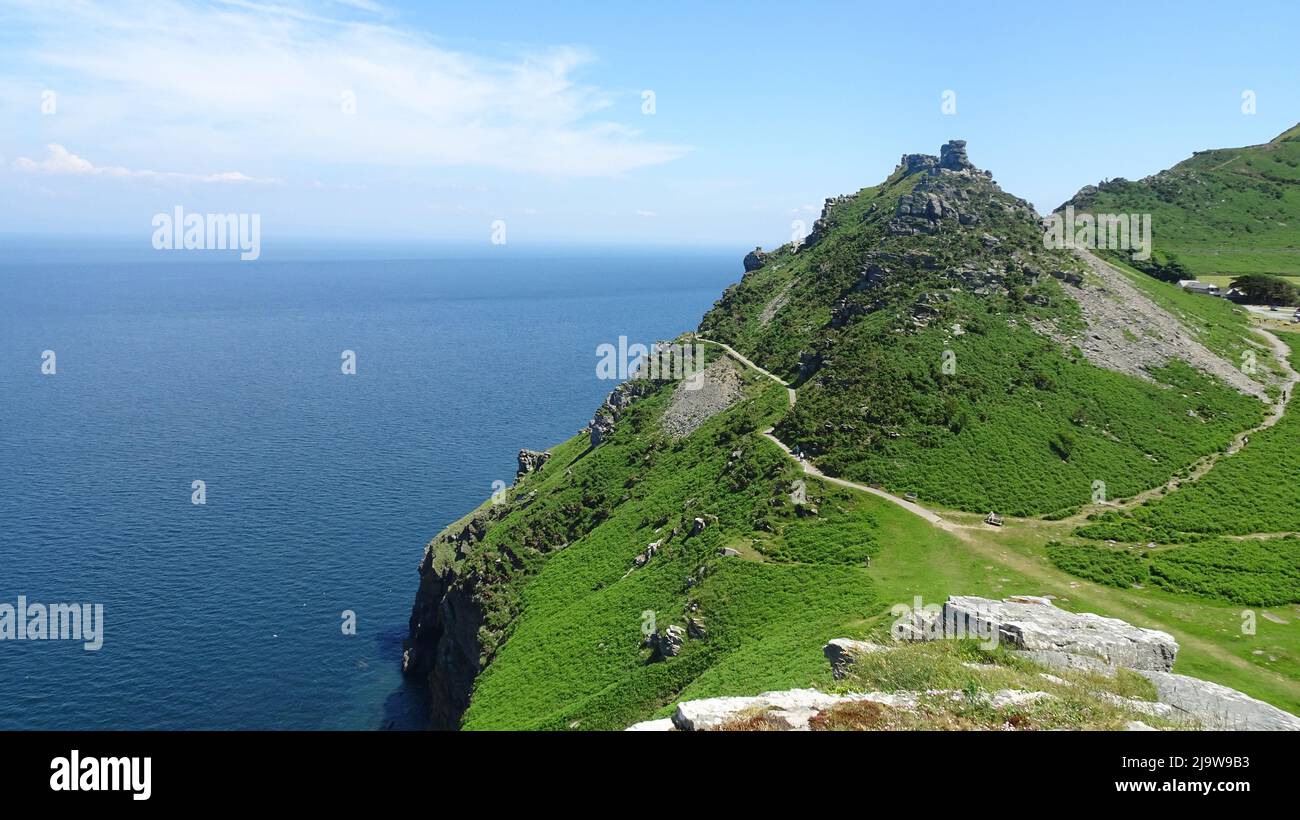 Valley of the Rocks North Devon / West Somerset Stock Photo - Alamy