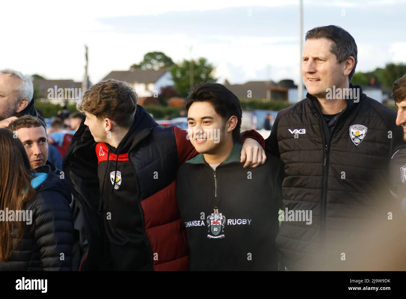Tumble RFC v Lampeter RFC Plate final 2022 Stock Photo - Alamy