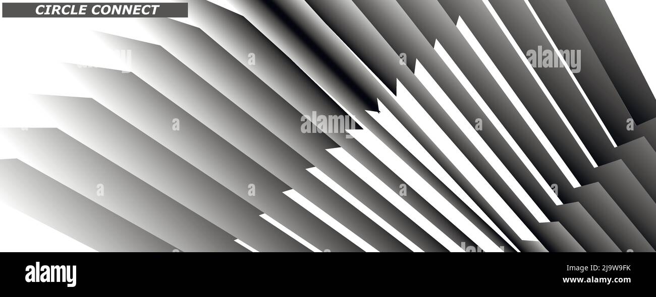 Futuristic layers with shadows. Design banner illustration. Vector ...