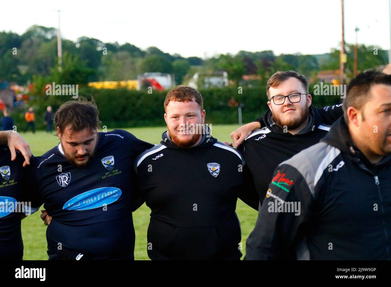 Tumble RFC v Lampeter RFC Plate final 2022 Stock Photo - Alamy