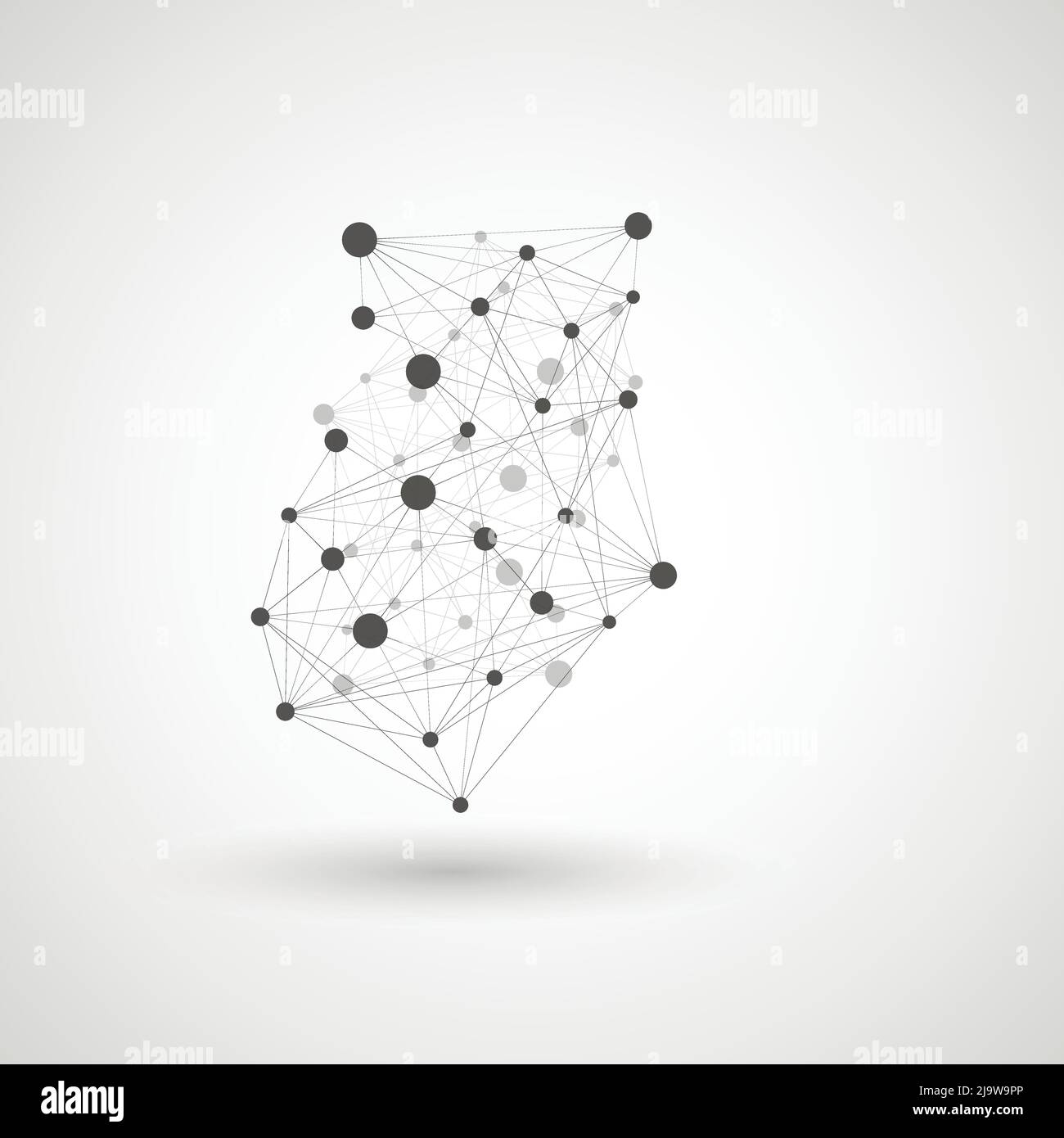 Medical connection molecule science. Abstract vector biology molecular ...