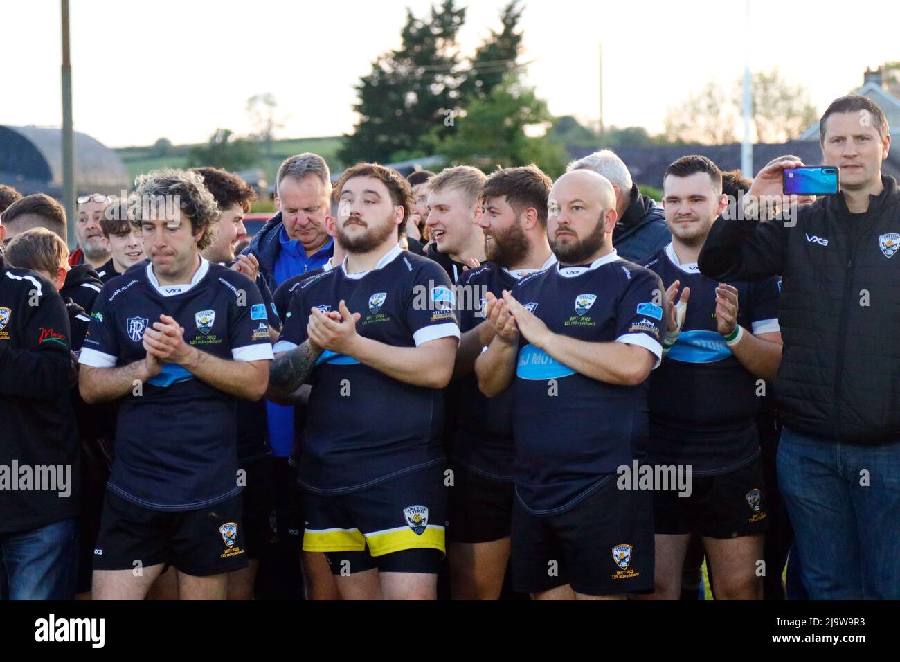 Tumble RFC v Lampeter RFC Plate final 2022 Stock Photo - Alamy