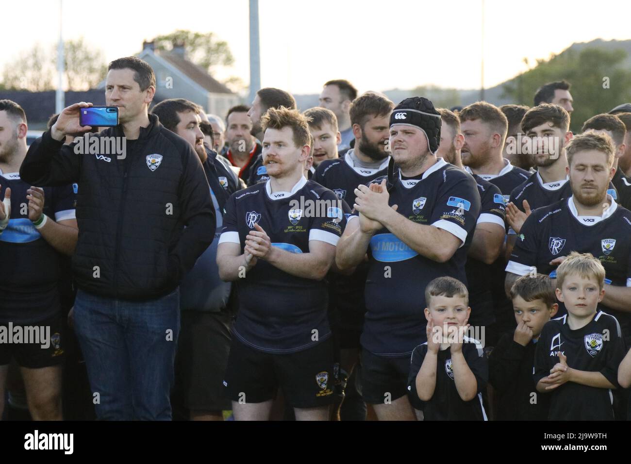 Tumble RFC v Lampeter RFC Plate final 2022 Stock Photo - Alamy