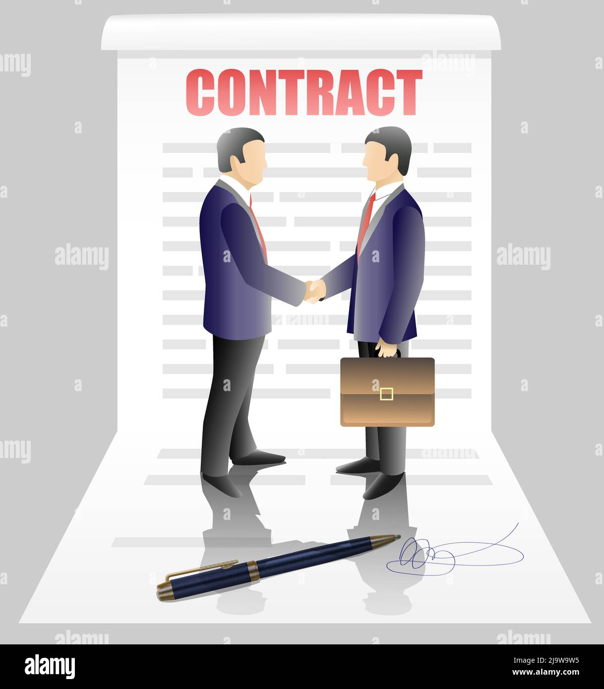 Business contract concept vector illustration Stock Vector Image & Art ... Business contract concept vector illustration Stock Vector Image & Art ...