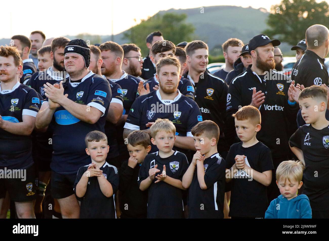 Tumble RFC v Lampeter RFC Plate final 2022 Stock Photo - Alamy