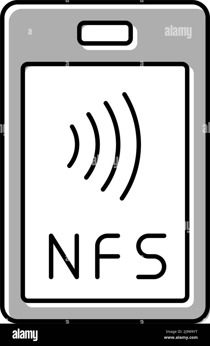 nfc contactless color icon vector illustration Stock Vector Image & Art ...