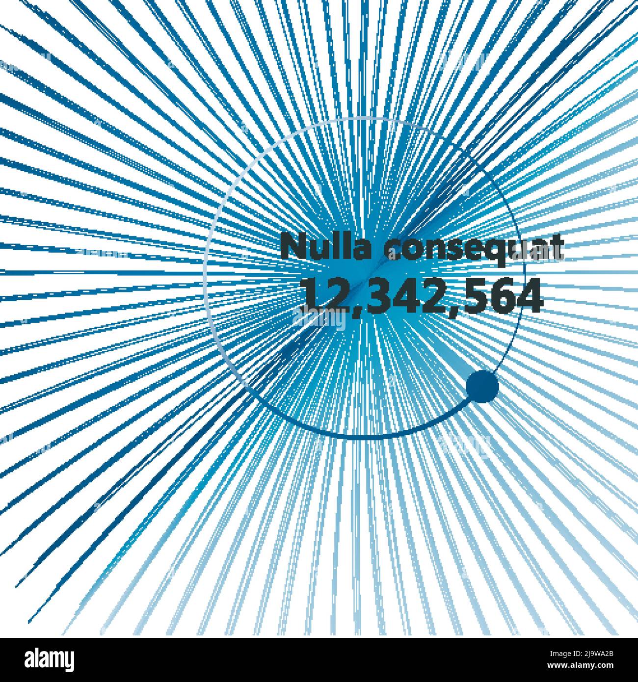 Blue circle modern ray star. Modern sunburst creative shapes background ...