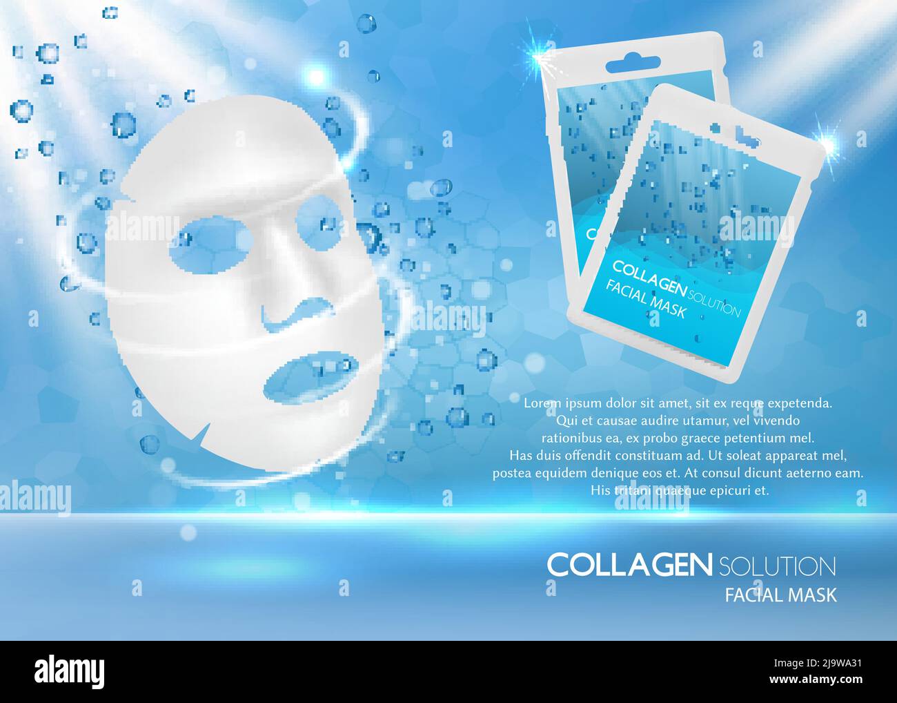 Facial sheet mask Stock Vector Images - Alamy