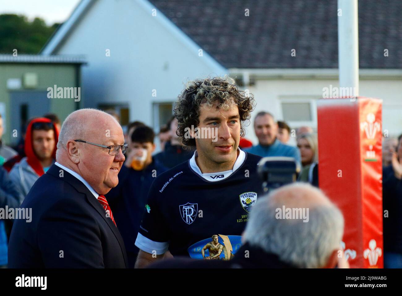 Tumble RFC v Lampeter RFC Plate final 2022 Stock Photo - Alamy
