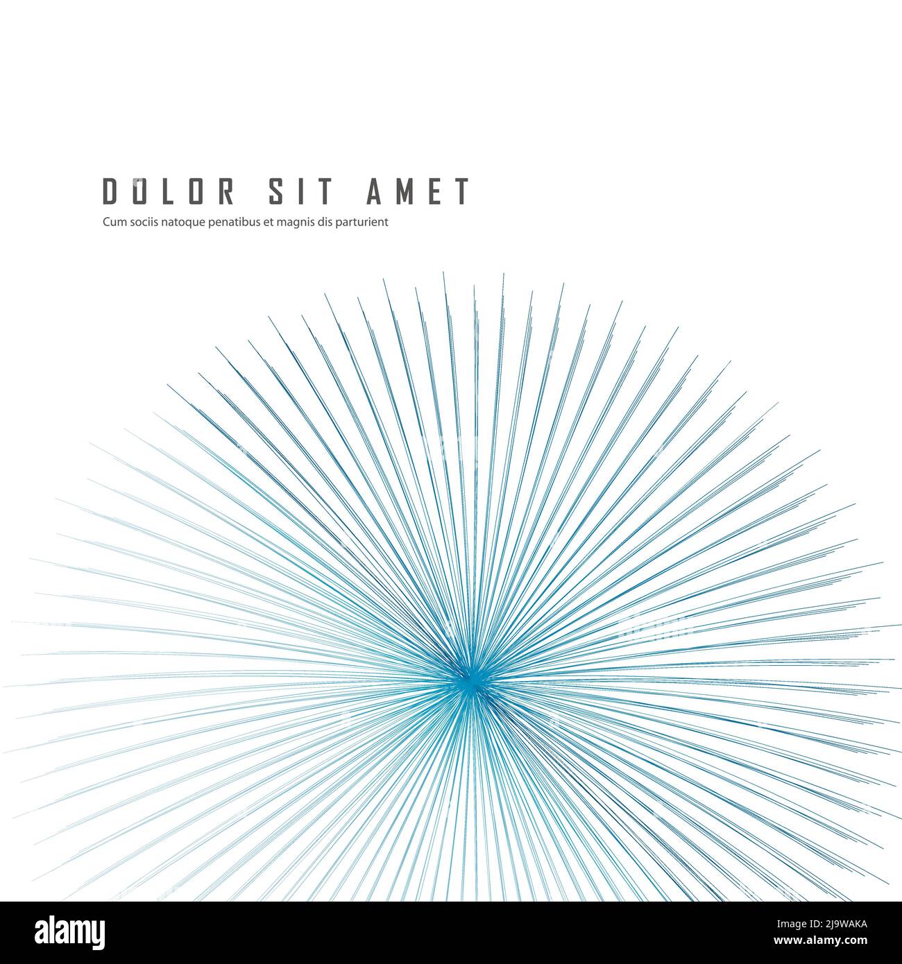 Blue circle modern ray star. Modern sunburst creative shapes background ...