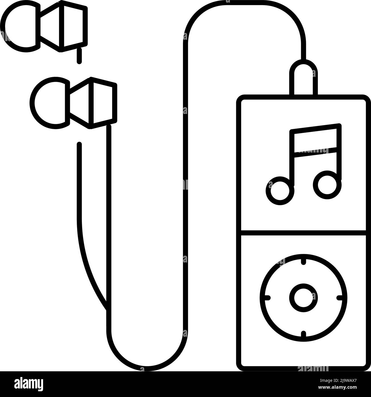 mp3 player line icon vector illustration Stock Vector Image & Art - Alamy