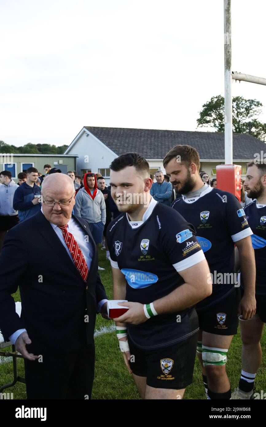 Tumble RFC v Lampeter RFC Plate final 2022 Stock Photo - Alamy