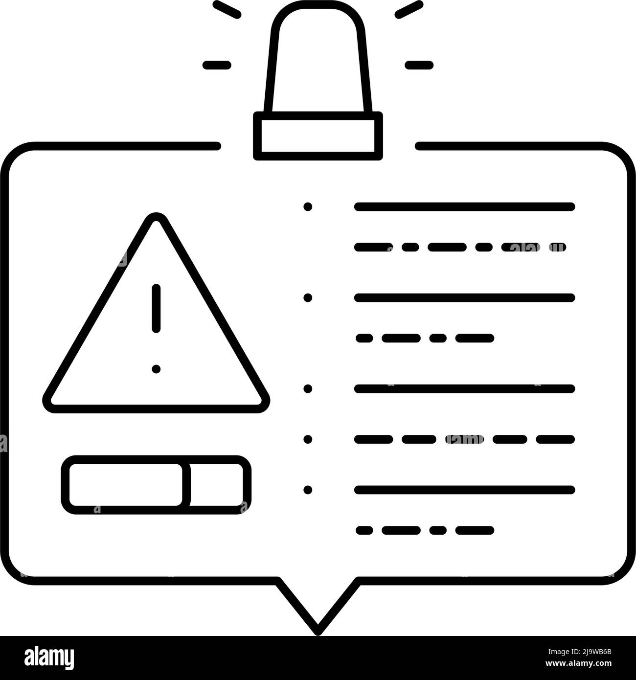 important information line icon vector illustration Stock Vector Image ...