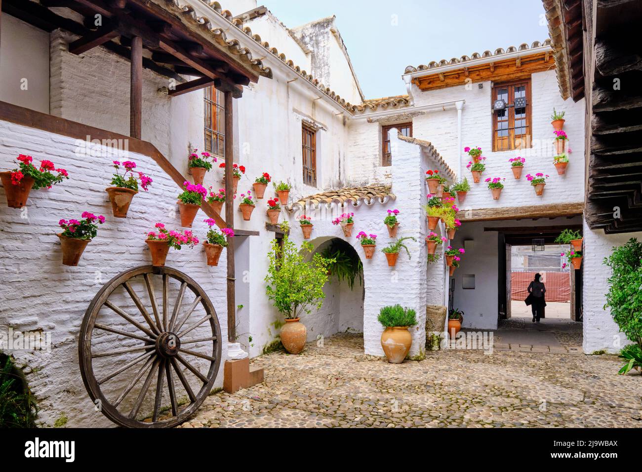 Patio of the Posada del Potro, initially an inn founded on the 14th ...