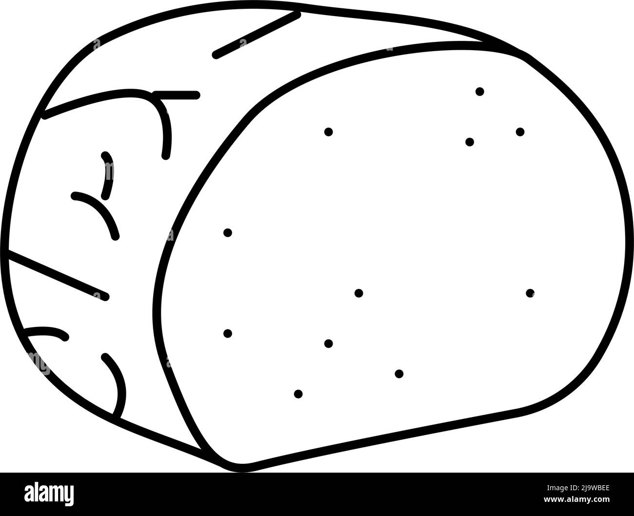 ham beef line icon vector illustration Stock Vector Image & Art - Alamy