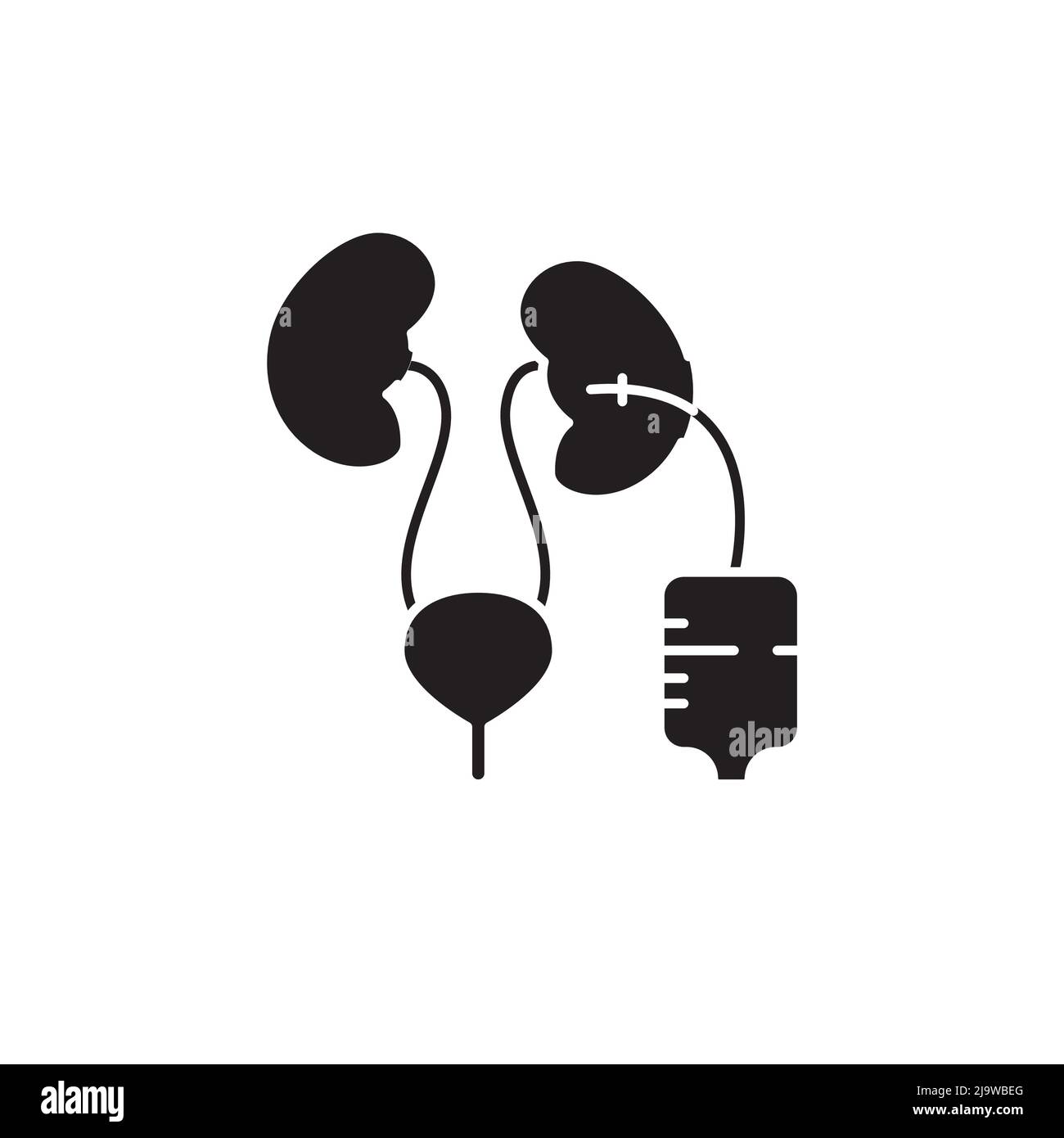 Nephrostomy color line icon. Human diseases. Pictogram for web page ...