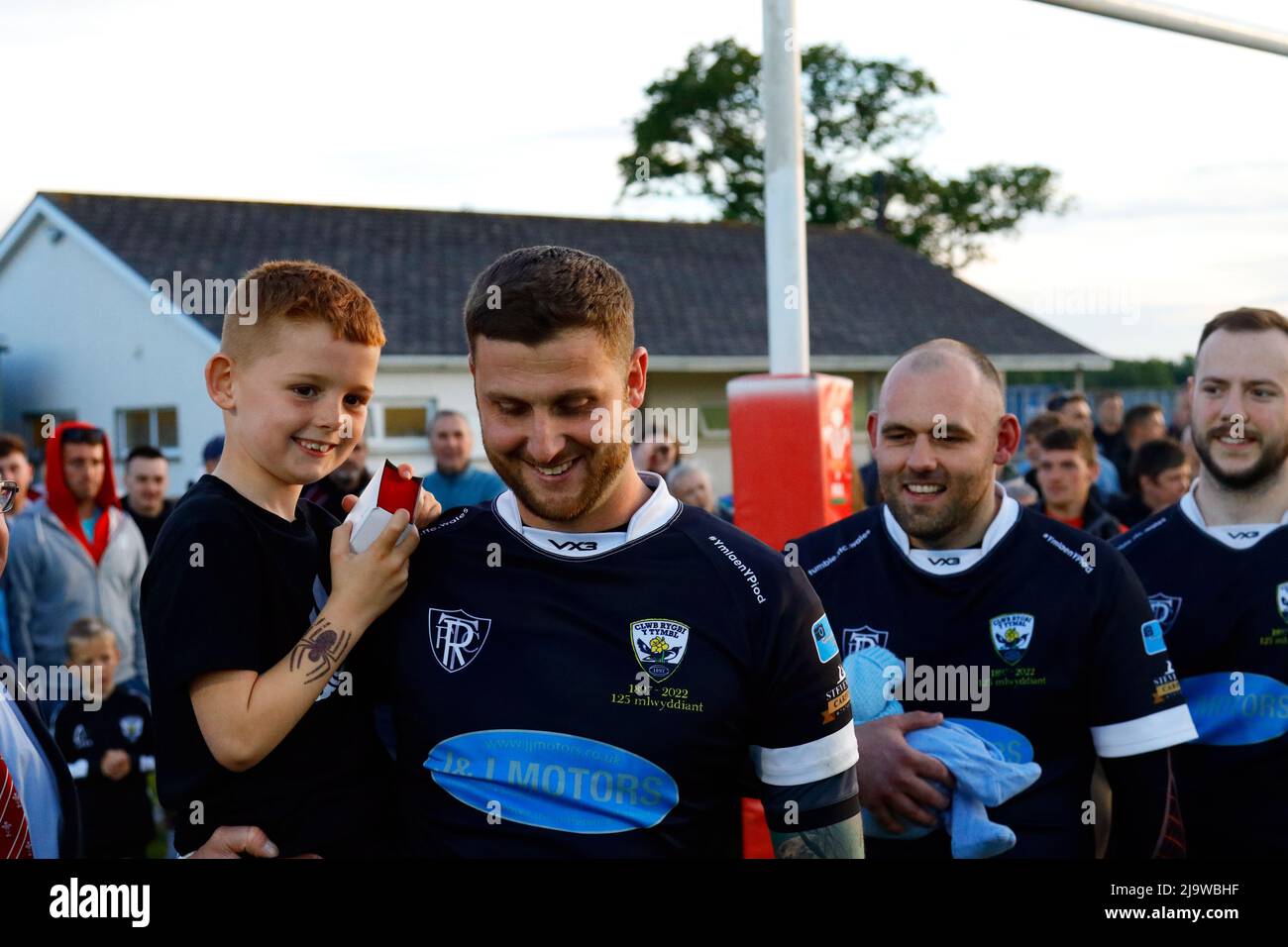 Tumble RFC v Lampeter RFC Plate final 2022 Stock Photo - Alamy