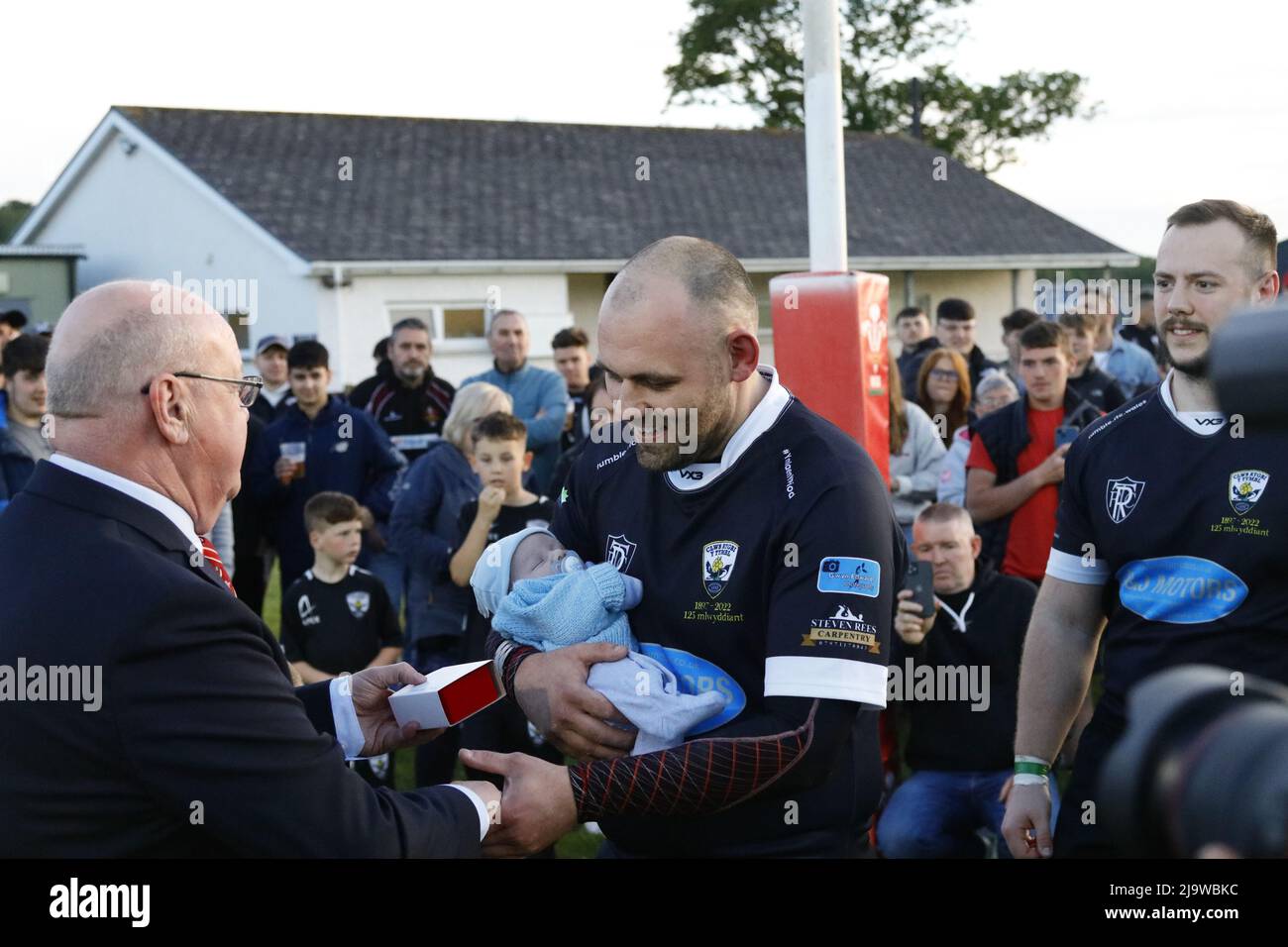 Tumble RFC v Lampeter RFC Plate final 2022 Stock Photo - Alamy