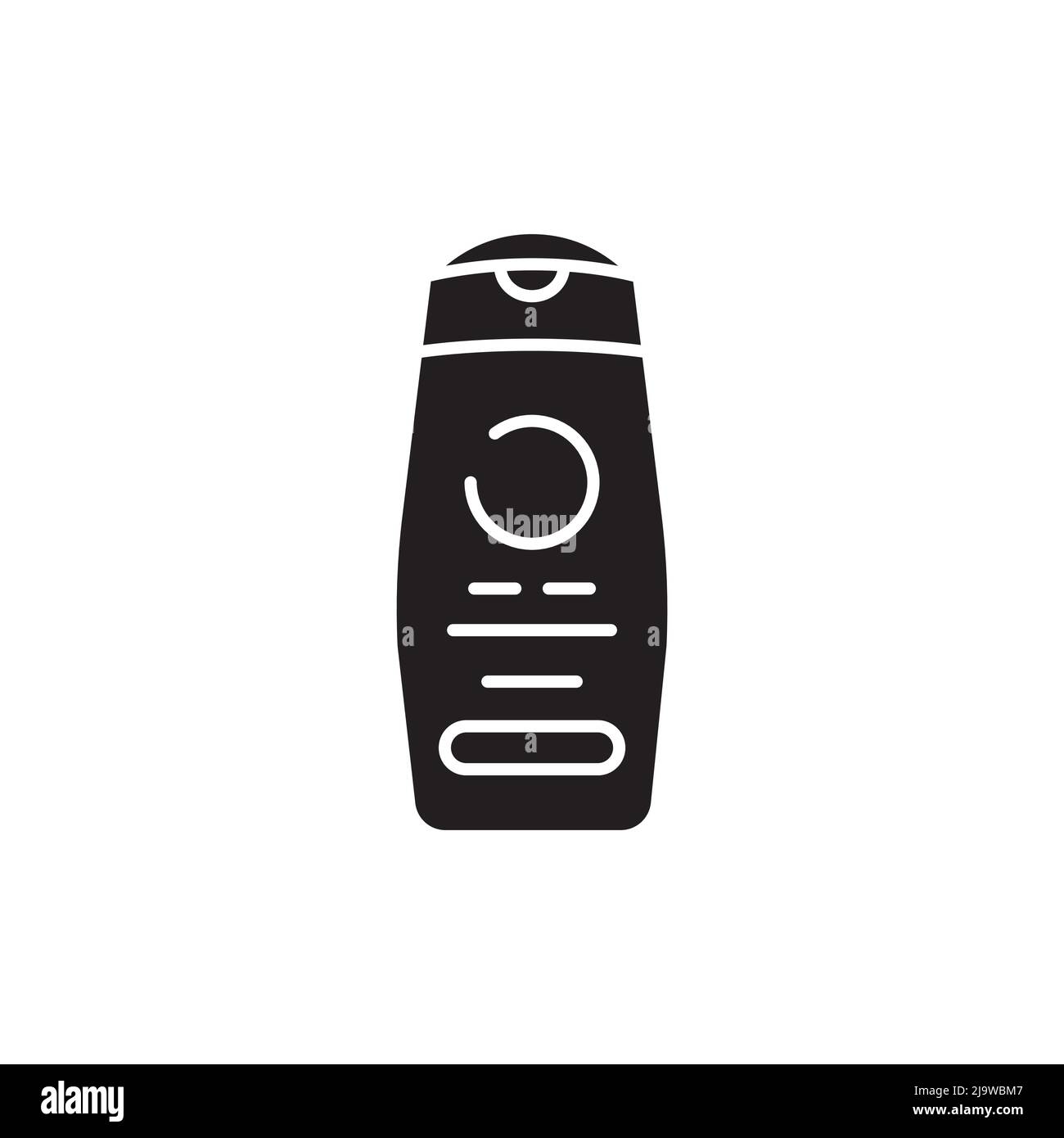 Shower gel color line icon. Cosmetic product. Pictogram for web page ...