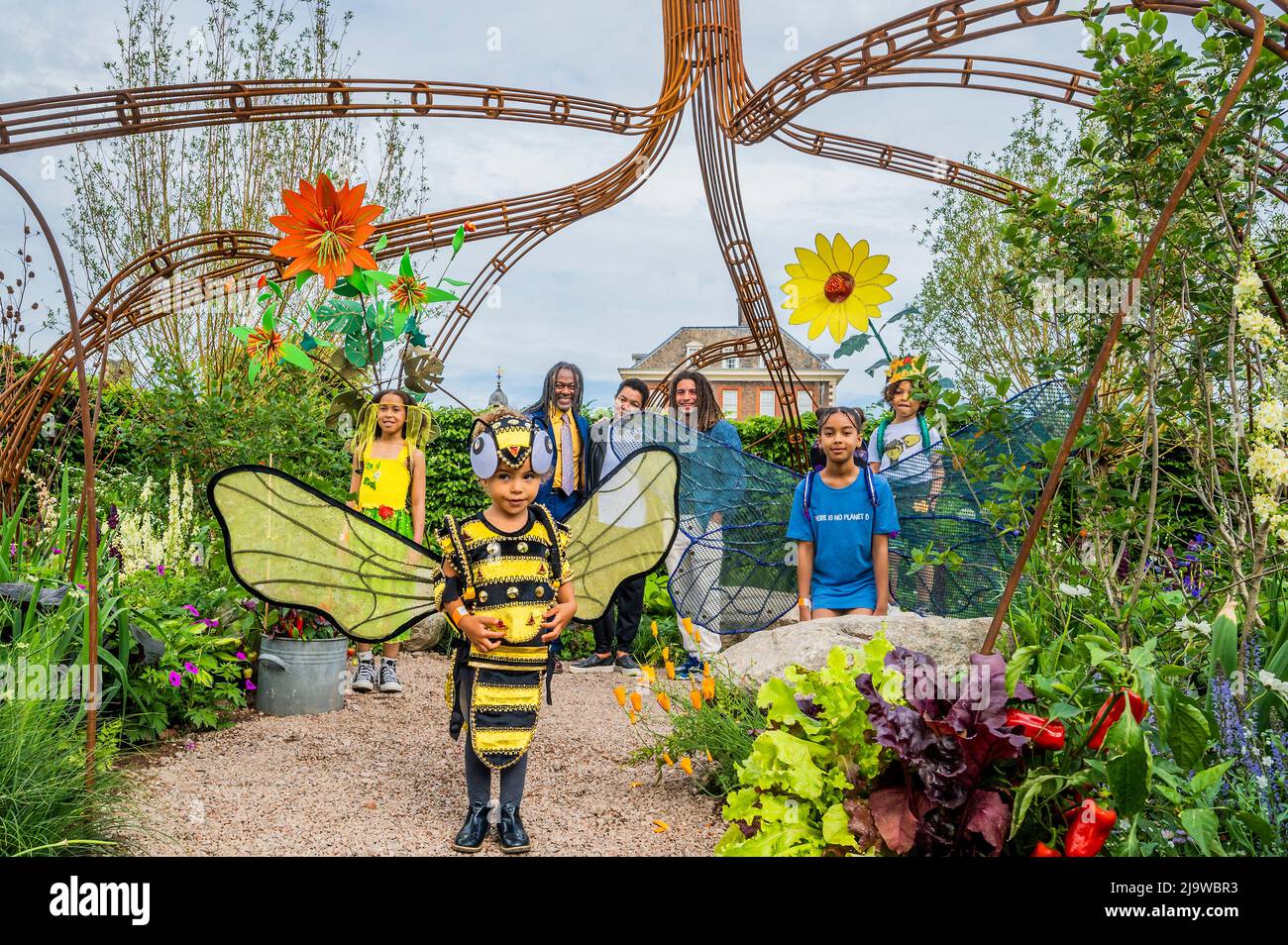London, UK. 23rd May, 2022. Hands Off Mangrove garden by Grow2Know ...