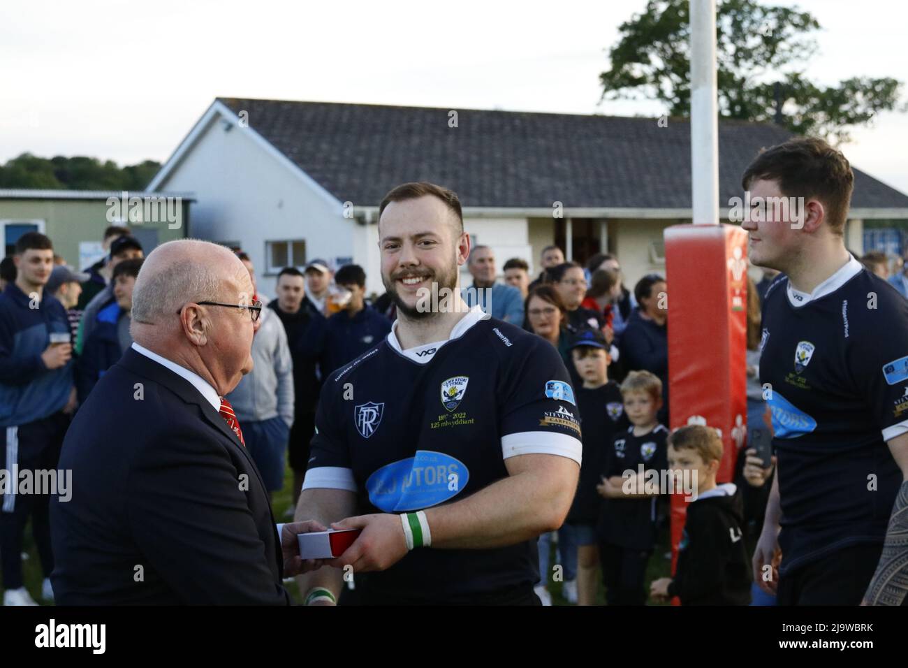 Tumble RFC v Lampeter RFC Plate final 2022 Stock Photo - Alamy
