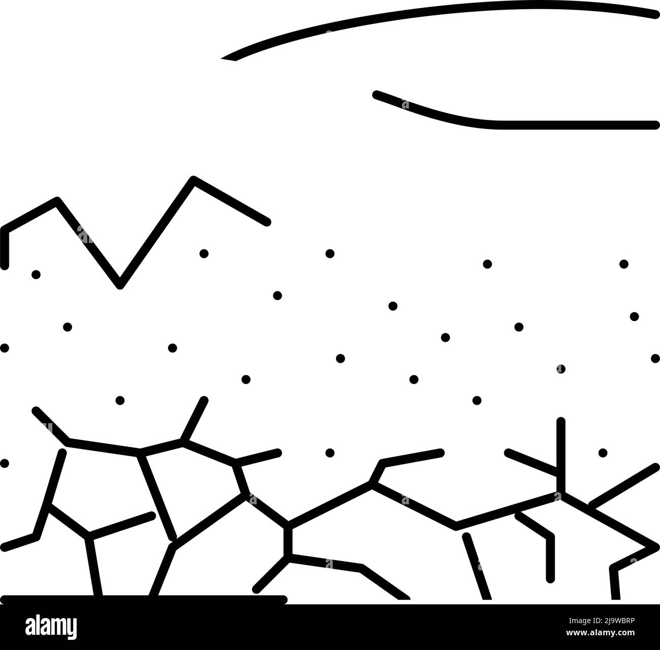 dry river line icon vector illustration Stock Vector Image & Art - Alamy