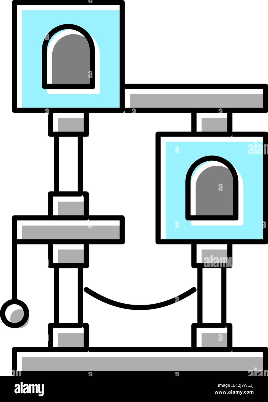 cat tree color icon vector illustration Stock Vector Image & Art - Alamy