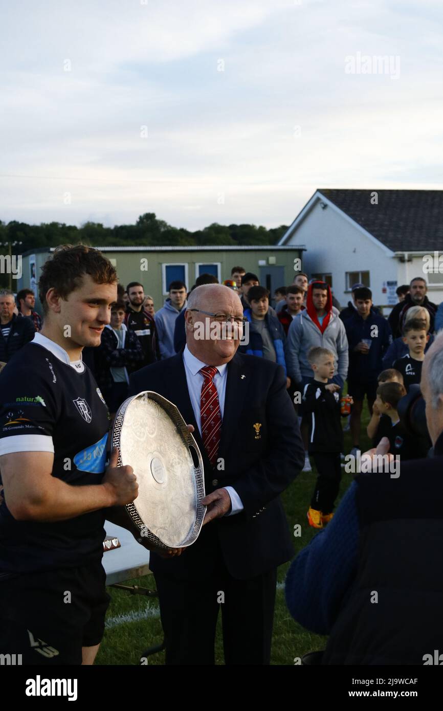 Tumble RFC v Lampeter RFC Plate final 2022 Stock Photo - Alamy
