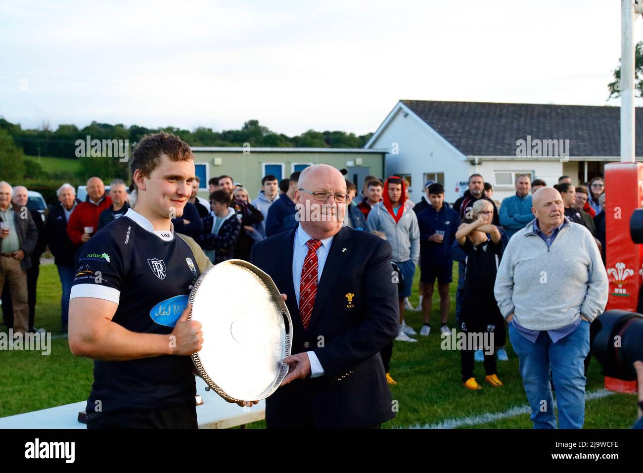 Tumble RFC v Lampeter RFC Plate final 2022 Stock Photo - Alamy