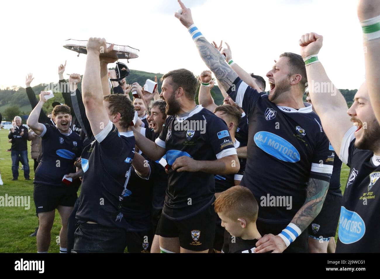 Tumble RFC v Lampeter RFC Plate final 2022 Stock Photo - Alamy
