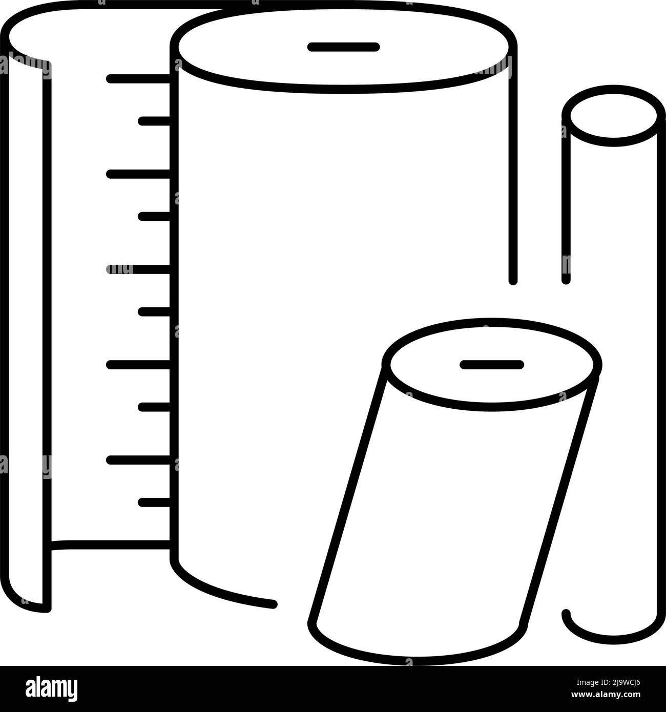 nylon thermoplastic line icon vector illustration Stock Vector Image ...